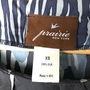 Prairie New York | Dresses | Prairie Ny Silk Pleated Neckline Dress ...